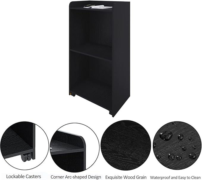 Podium Stand Portable with Wheels, Floor Stand for church, meetings ...