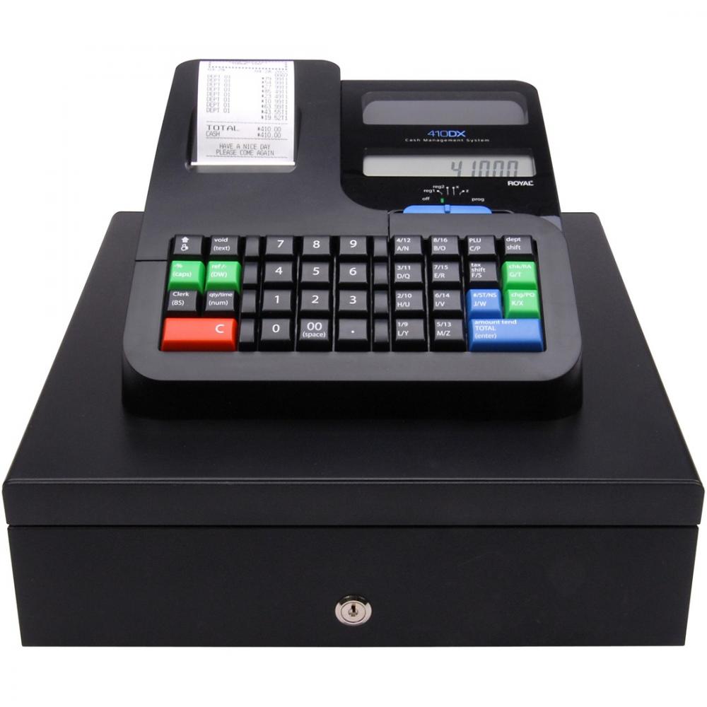 Royal Electronic Cash Register – 2000 PLUs – 10 Clerks – 24 Departments ...
