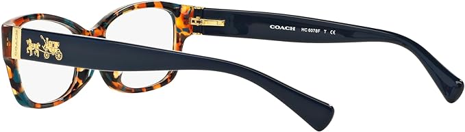 Coach Women’s Hc6078 Rectangular Prescription Eyewear Frames – Teal ...
