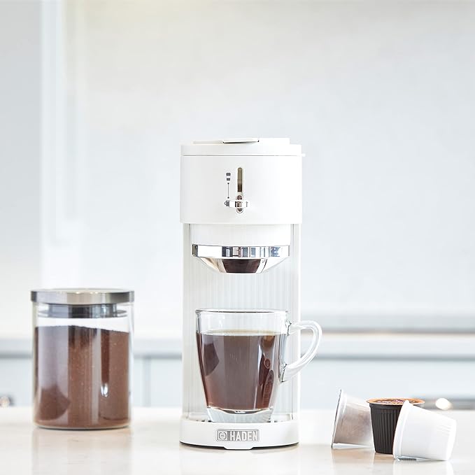 HADEN 75108 Single Serve Coffee Machine for Single Serve Pods and ...