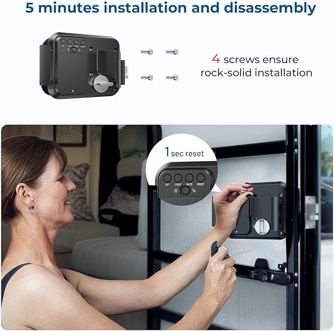 ONNAIS RV Door Lock Replacement with Password and Remote Control，RV ...