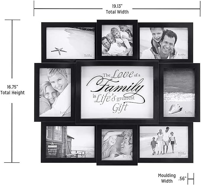 Malden International Designs The Love of a Family Dimensional Collage ...