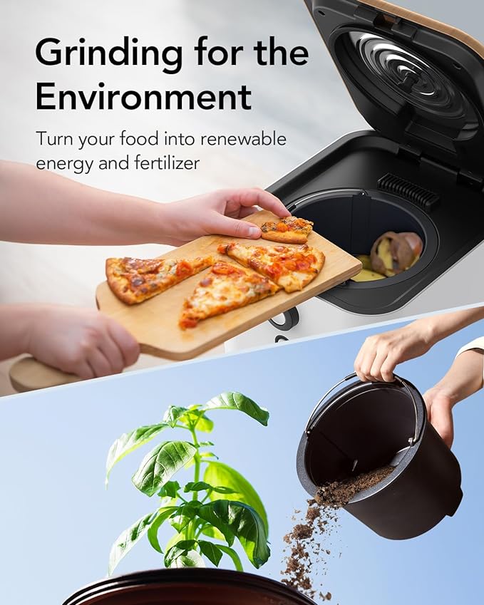 iDOO Electric Composter for Kitchen Counter, 3L Smart Kitchen Composter ...